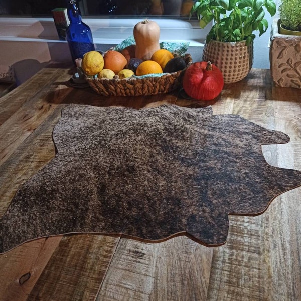 Genuine Cowhide Mini Rugs / Cowhide Mats / Cowhide Table Center Piece ...