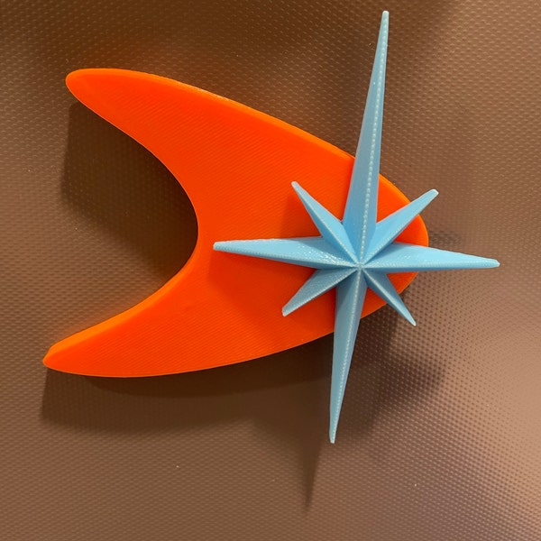 Mid Century Modern Boomerang Magnets, Retro Atomic Starburst, 1960s MCM ...