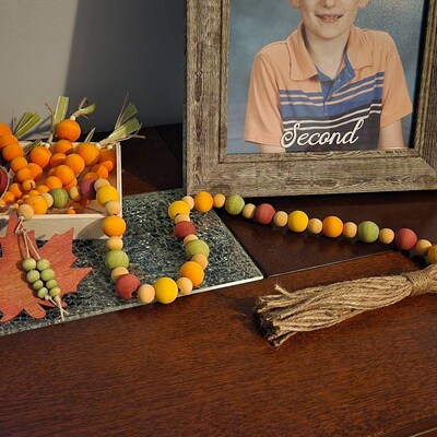 Farmhouse Candy Canes Wood Bead Candy Canes Christmas Home - Etsy