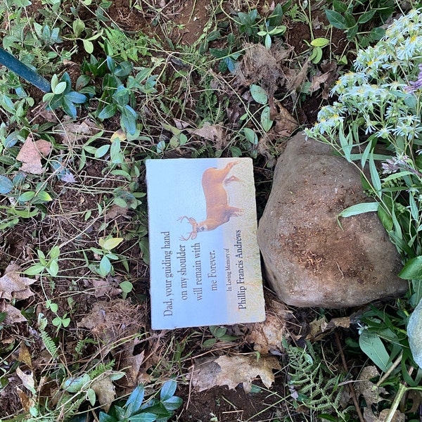 Hunting Memorial Stone With Lab and Duck Scene,hunting and Fishing ...