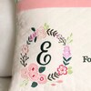 Floral Wreath Font Frame Monogram Design EMBROIDERY DESIGN FILE Instant ...