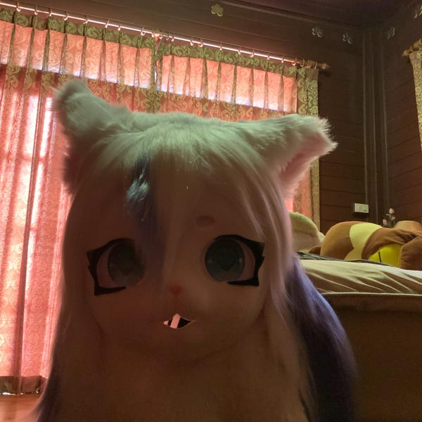 Cute Fursuit Head Base Smiling Face ｜kigurumi Mask Base｜cheap Furry ...