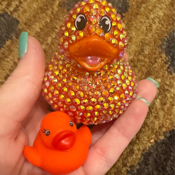 Silver Rhinestone Duck - Etsy