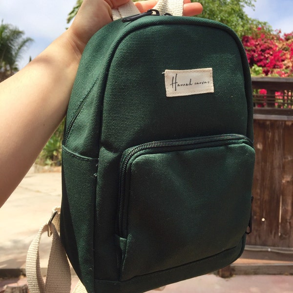Vanie Canvas Backpack | Mini Backpack for Women | Backpack Purse ...