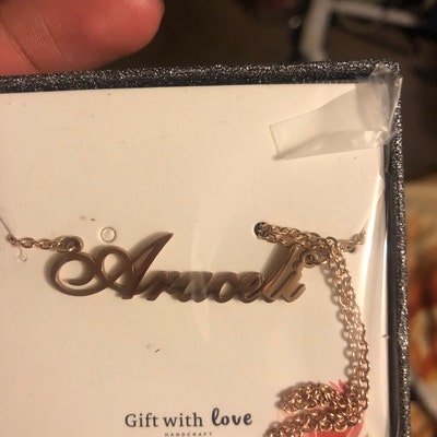 Custom Name Necklace Sam Nameplate Necklace Personalized - Etsy