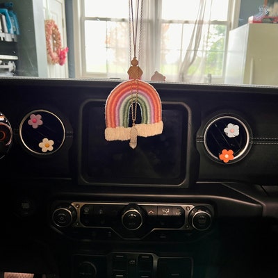 Handmade Heart Macrame Car Charm Couple Gift Boho Party - Etsy