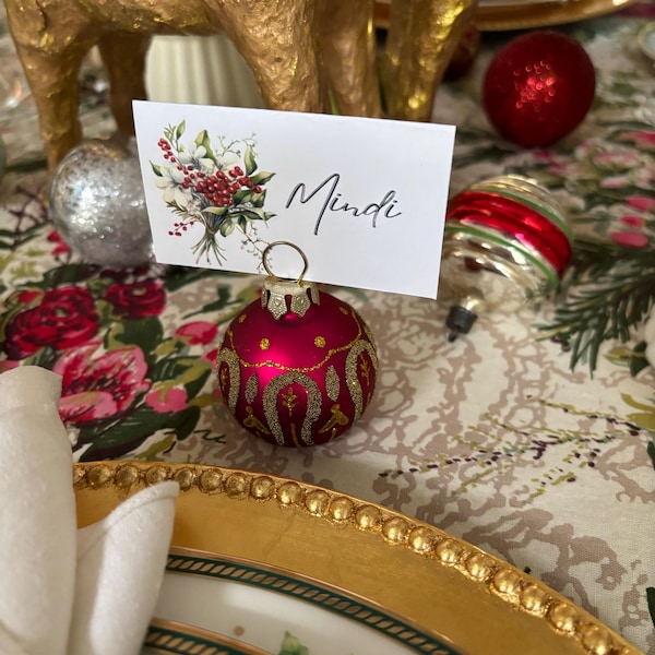 Christmas Party Placecards,christmas Tree Place Cards Template ...