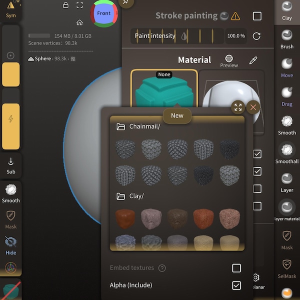 Nomad Sculpt - Chain Link Collection- Curve Repeater - Base Mesh- 3D ...