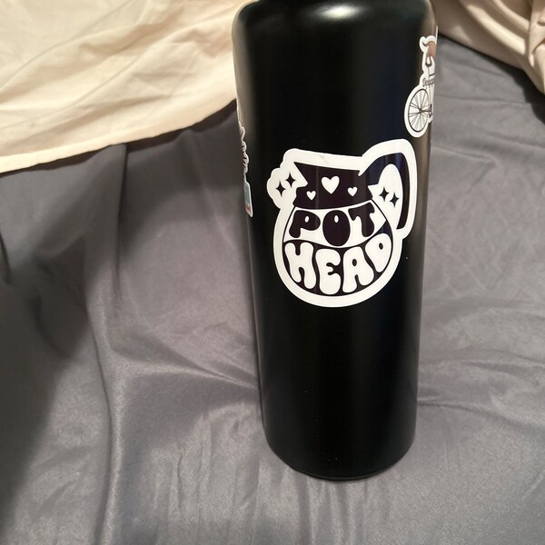 Pot Head Waterproof Sticker, Coffee Stickers, Gifts for Coffee Lovers ...