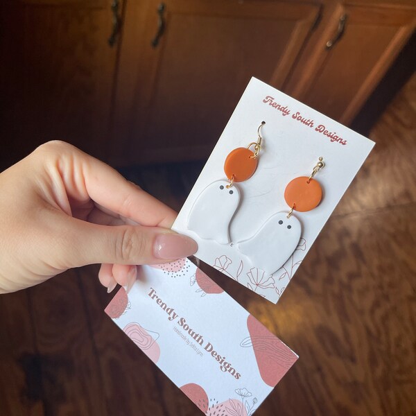 Breast Cancer Awareness Ribbon Earrings, Clay Cancer Ribbon Earrings ...