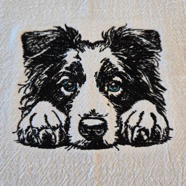 NEU Stickdatei Border Collie Vera Hund realistisch kommerzielle Nutzung LunaChild - Etsy.de