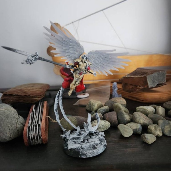 4 Sets Angelic Feather Wings for Kitbash and Table Top Miniatures 32 ...