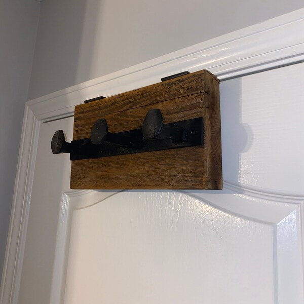 Rustic Coat Rack Wall Mount Rustic Coat Hanger in Vintage Style ...