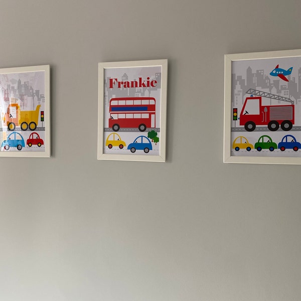 Personalised Jungle Animal Alphabet Print Children's Name Letter ABC ...