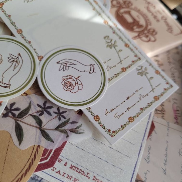 Letter Writing Paper Set With Gold Details,enchanted Magical Letter ...