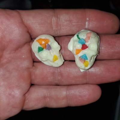 MINI SKULLS MOLD, Halloween Mold, Skeleton Mold, Soap Embeds Mold ...