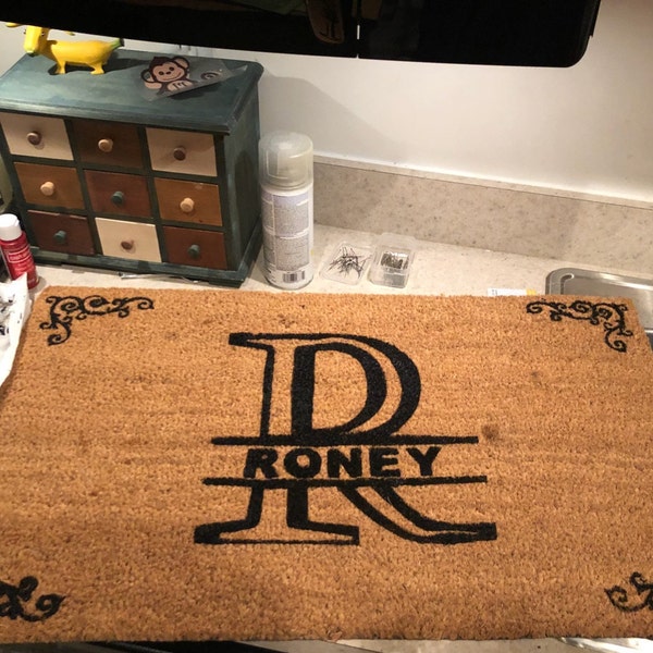 Outline Roman Style Split MONOGRAM Svg, Dxf, Eps, Png Files, Serif ...