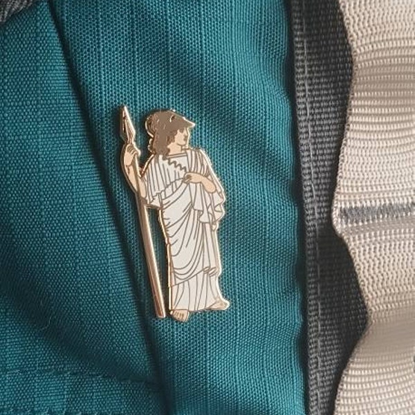 Greek Goddess Athena Enamel Pin - Etsy