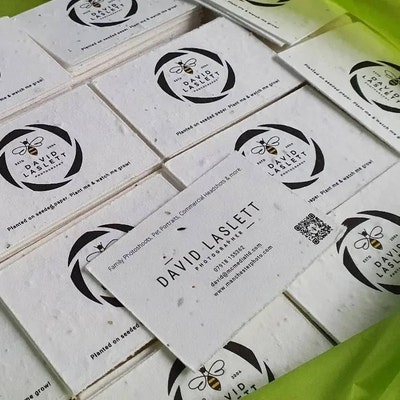 Plantable SEED PAPER Eco-friendly Sustainable Biodegradable Wedding ...