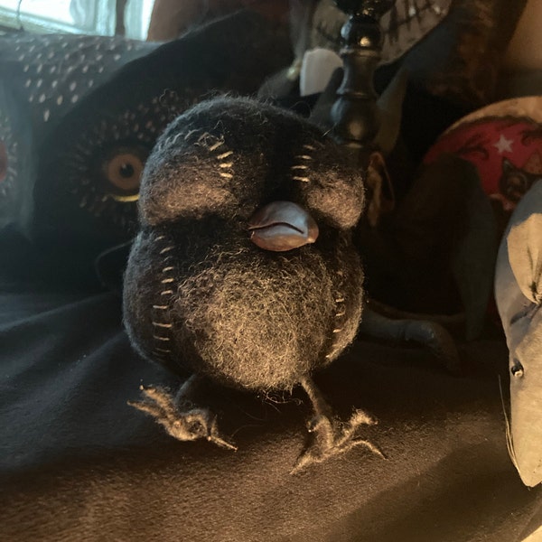 Felt Raven Art, Raven Totem Animal, Raven Bird, Raven Gifts, Bird Lover ...