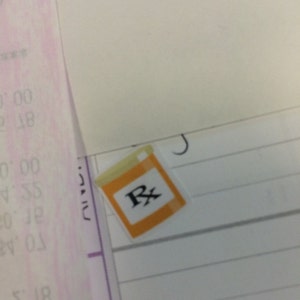 Rx, Medicine, Prescription Planner Stickers - Stickers for Planners ...