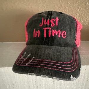 Funny Sarcasm Saying Cap Distressed Women's Trucker Hat Personalized ...