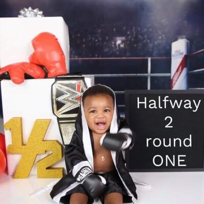 Baby Boxer Outfit With Wearable Custom Gloves, Jacket, and Shorts ...