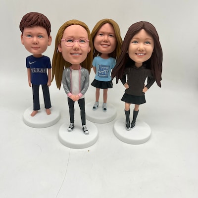 Handmade Custom Marry to Me Kiss Wedding Bobble Head Handmade Polymer ...