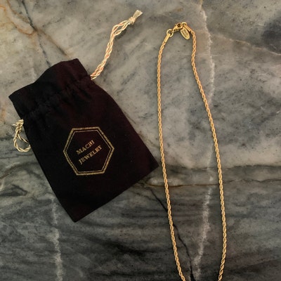 Mens 18k Gold Chain Gold Rope Chain Twist Necklace Chain Mens Chain ...