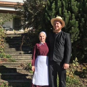 Amish Handmade Apron White Tie Apron | Etsy