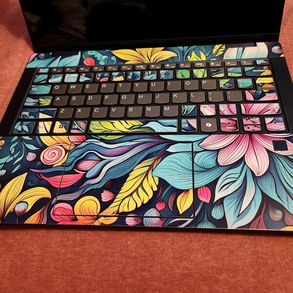 Lenovo Laptop Skins Custom Vinyl Decals Gift for Bestie Artistic Marble ...