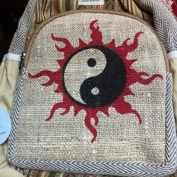 Himalayan Hemp Yin -yang Unisex Backpack - Etsy