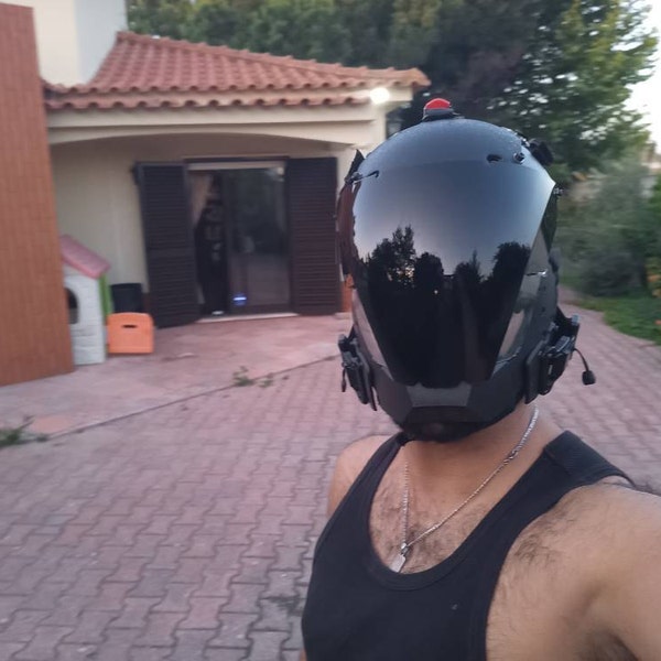 Cyberpunk Helmet: Custom Techwear Head Guard - Etsy