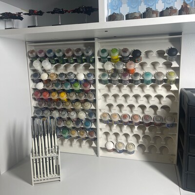 Wall Mounted Hobby Paint Storage Rack Vertical - Etsy