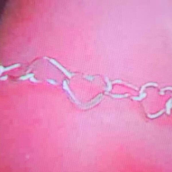 Heart Symbol Conch Chain, Conch Chain, Ear Piercing Chain, Conch ...