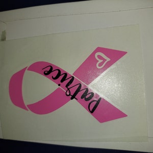 BULK Cancer Awareness Ribbon Stickers, Waterproof Vinyl Stickers ...