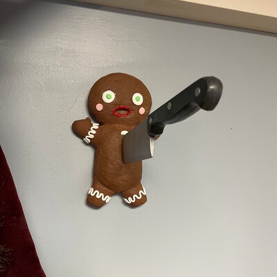 Killer Gingerbread Man With Knife - Etsy
