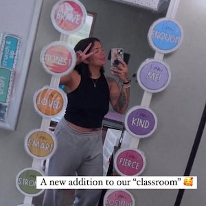 Flip Calendar Spotty Brights Classroom Decor Rainbow Themed Editable - Etsy