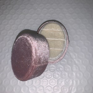 Oval Velvet Ring Box Custom Wedding Ring Box Engagement - Etsy