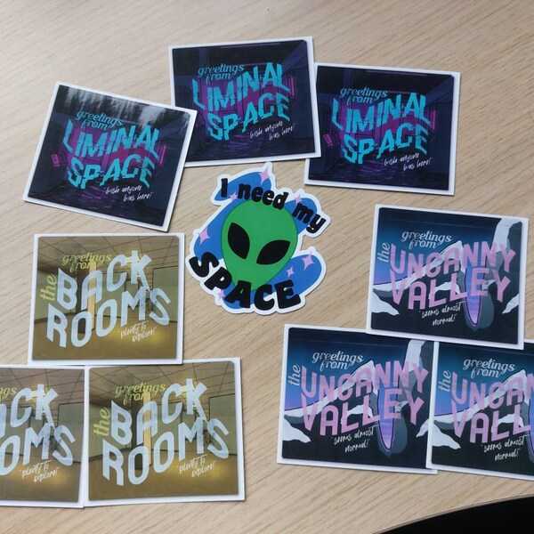 Liminal Space Sticker - Retro Postcard, Weird, Meme, Creepy Travel - Etsy