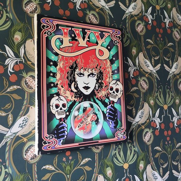 Vince Ray Print on Canvas of Poison Ivy From Legendary Band the Cramps ...