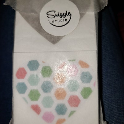 Mini LOVE NOTES Tiny 2 Square Folded Heart Cards Colorful Assortment ...