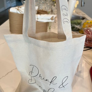 Personalized Script Tote Bag Wedding Welcome Bag - Etsy