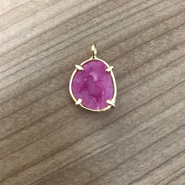 Teardrop Gold Polished Chain - Cats-eye & Iolite Gemstone Dangling ...