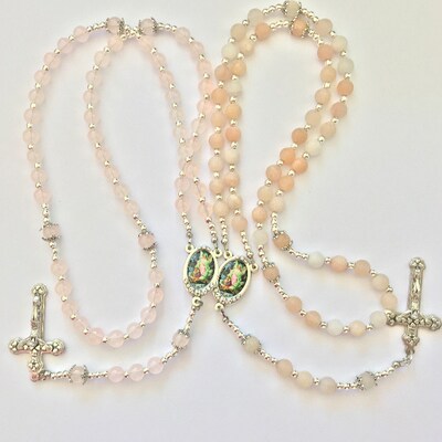 Children's Wood Bead Rosary Catholic Rosary 10mm Beads - Etsy