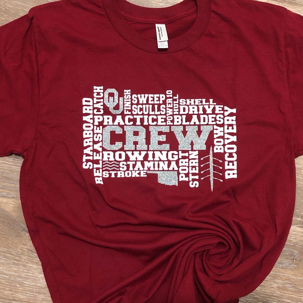 Crew Word Art Svg - Crew Cut File - SVG - EPS - DXF - Rowing ...