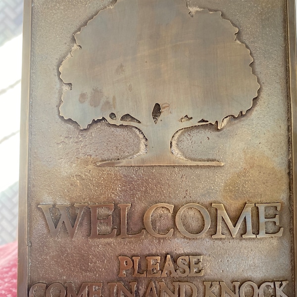 Customized Bronze Signs & Plaques - Oil Rubbed Bronze Signs - Gift for ...