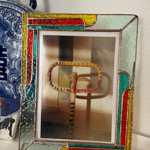 Photo Frame Stained Glass Bright Stylish Rectangular Shape Author's ...