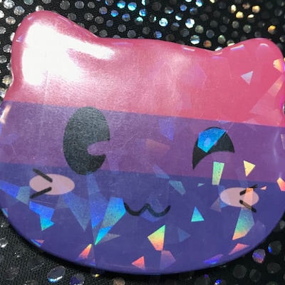 Bisexual Pride Cat Kitty Bi Homosexual Flag Pinback Button - Etsy