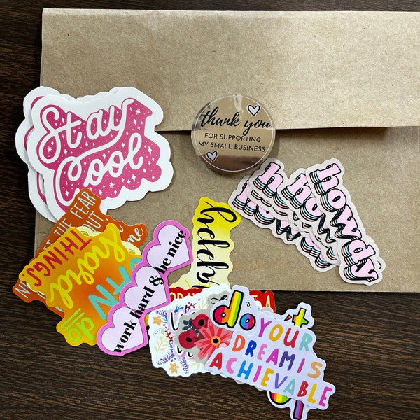 Positive Affirmations Sticker Bundle, Empower Sticker Pack 5,10,20,50 ...